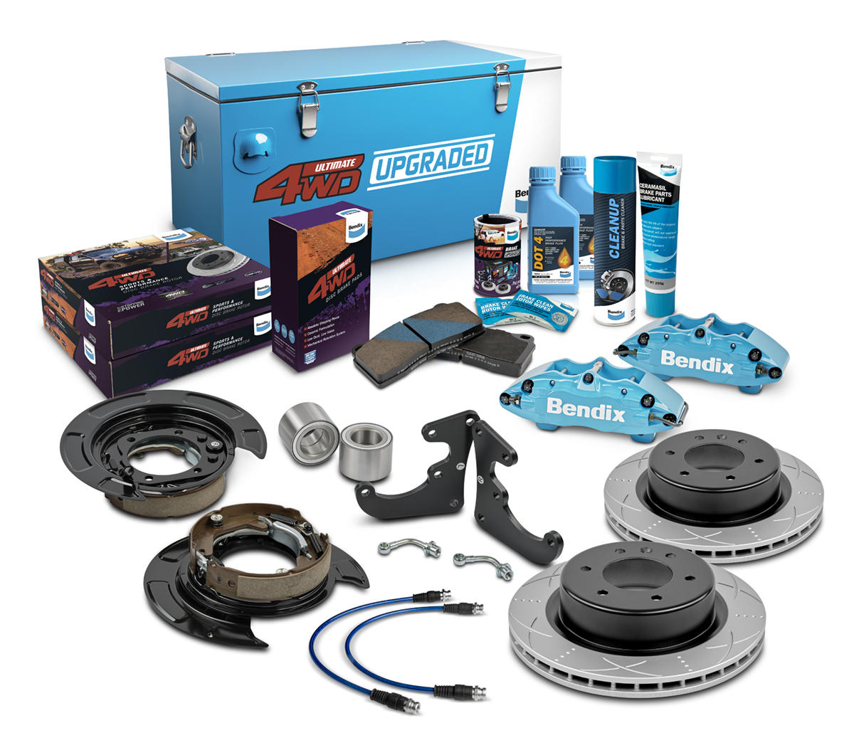 Rear 2" Big Brake Upgrade Kit to suit Ford Ranger PX I, PX II & PX III ...