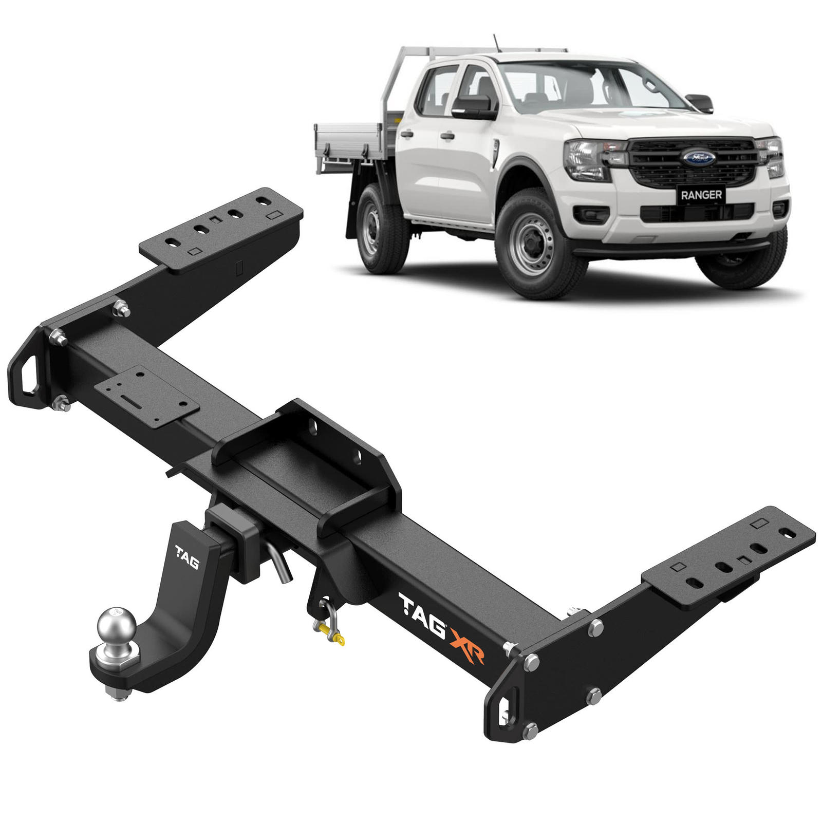 TAG 4x4 Recovery Towbar to suit Next-Gen Ford Ranger (Cab Chassis 06/ ...