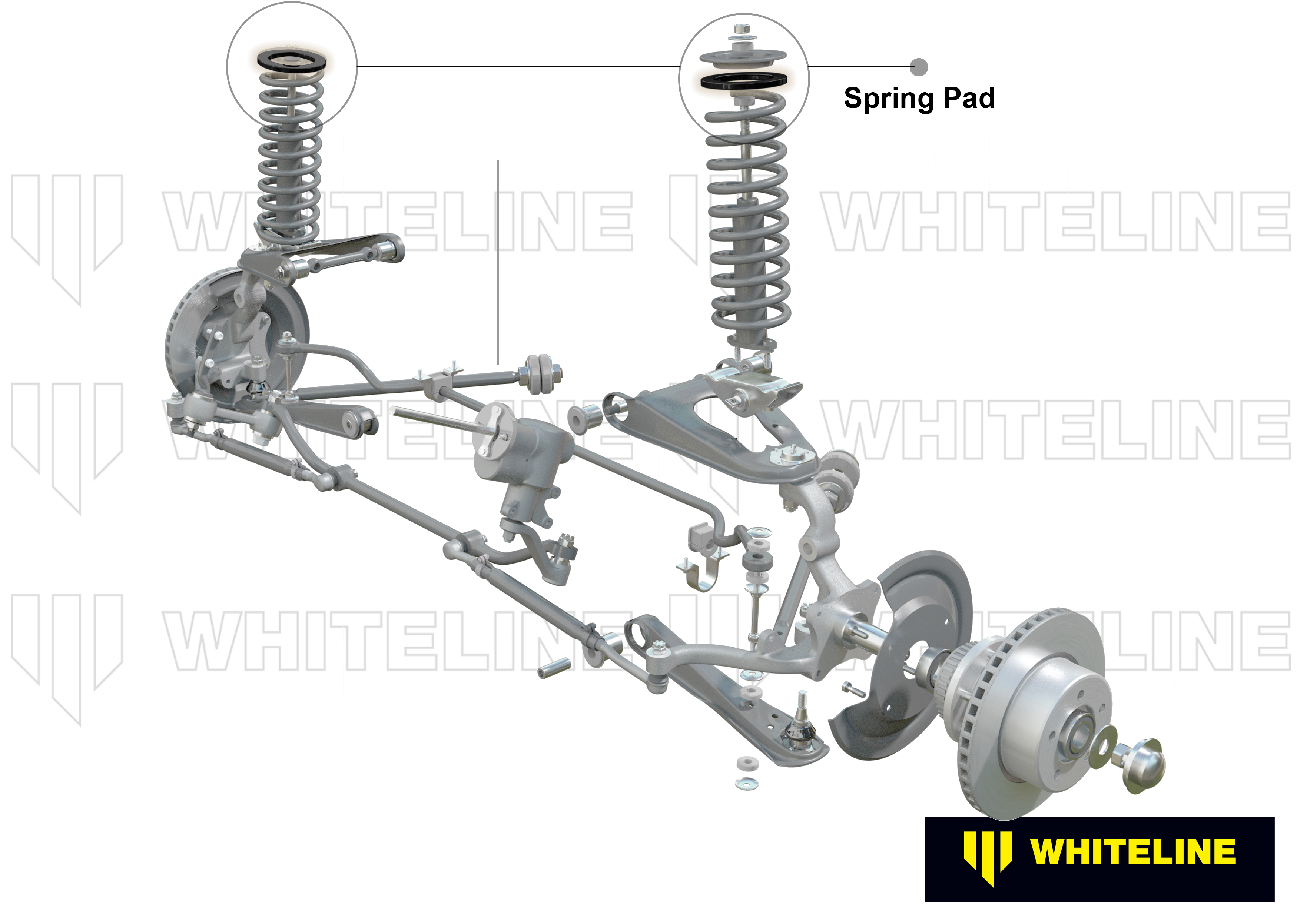 Front Coil Spring Pad +10mm Ride Height to Suit Ford Falcon/Fairlane XK ...