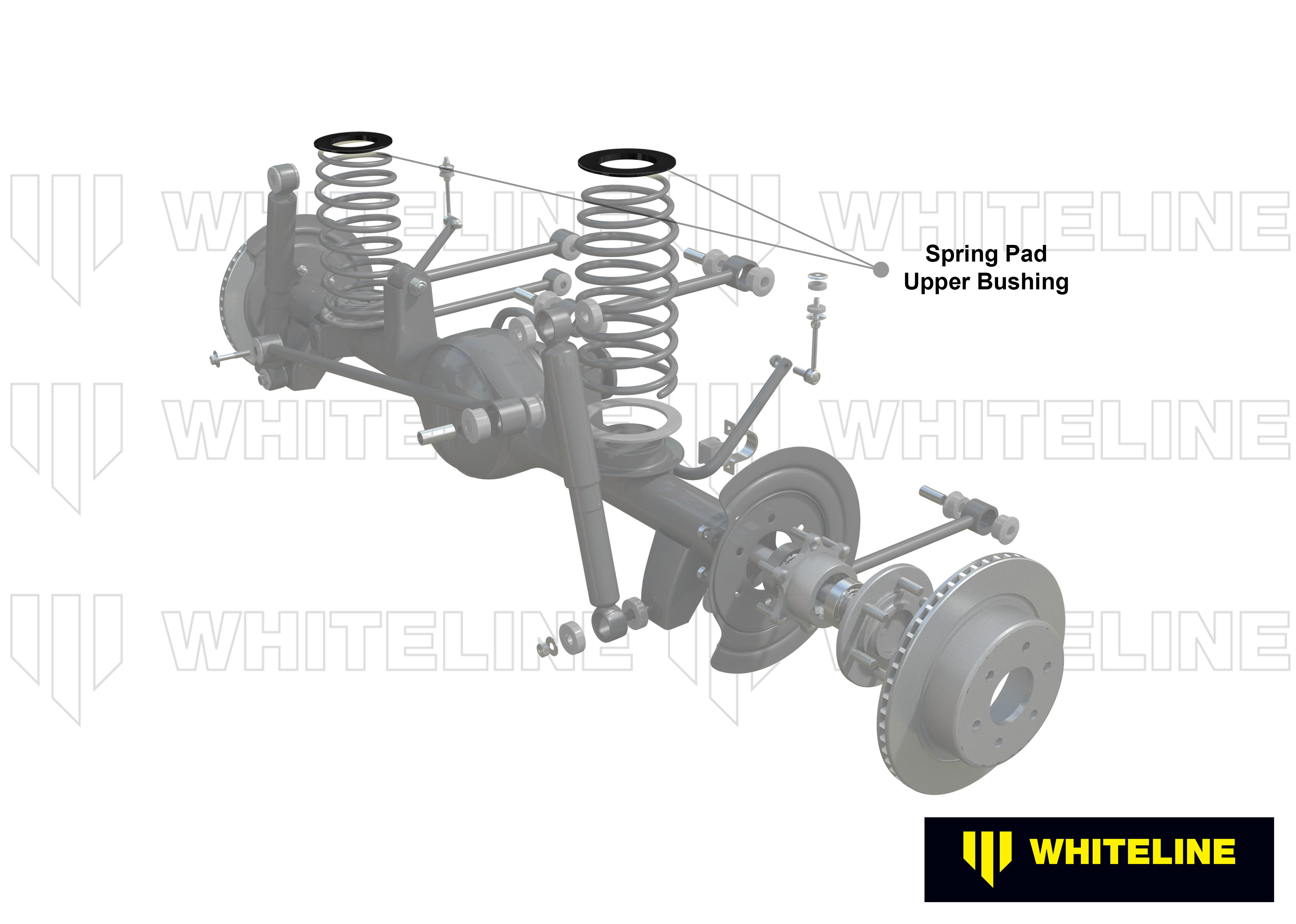 Rear Coil Spring Pad - Upper Bushing Kit to Suit Nissan Patrol GQ, GU ...