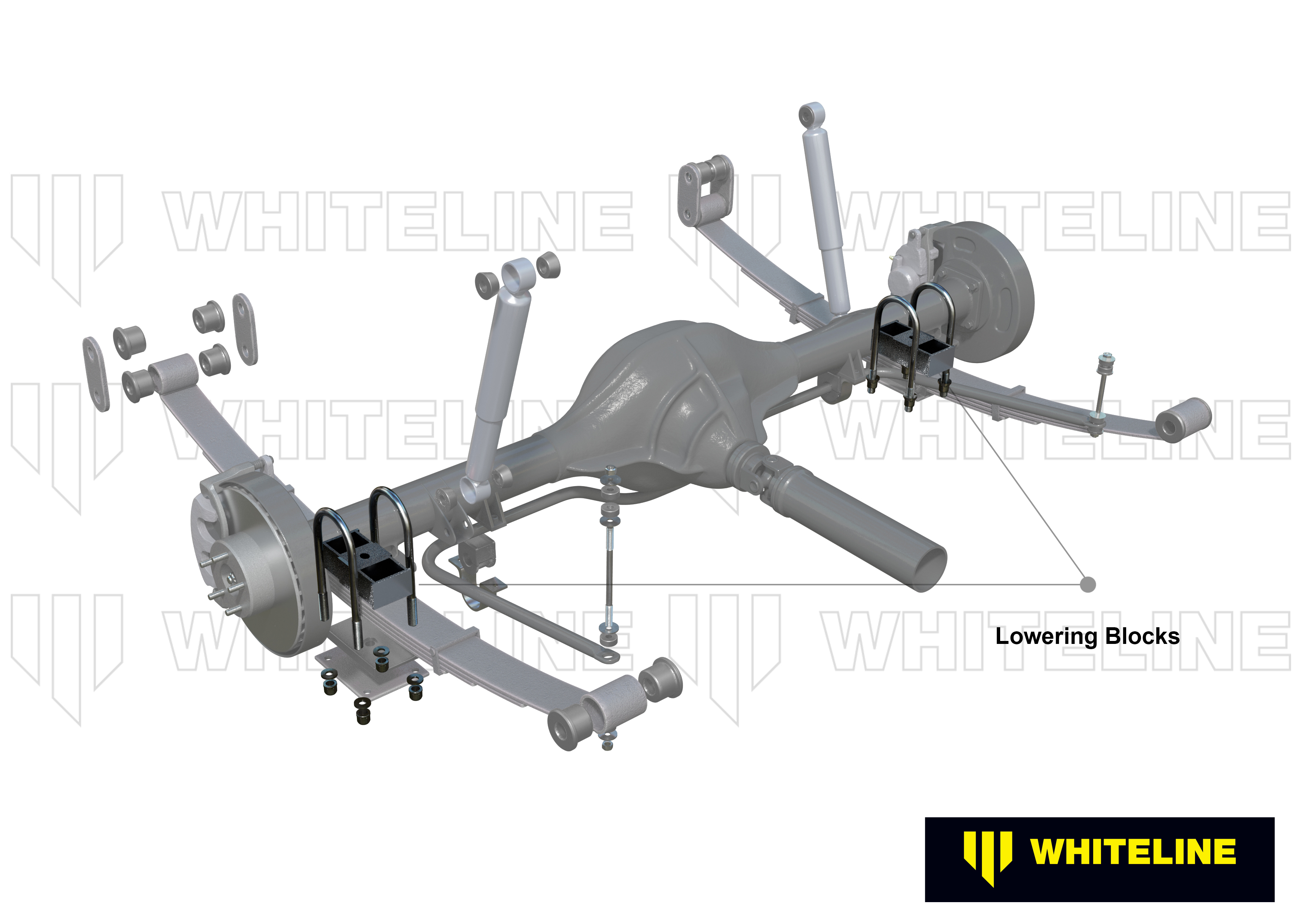 Rear Lowering Block - Kit 1.5" to Suit Holden Colorado, Rodeo and Isuzu ...